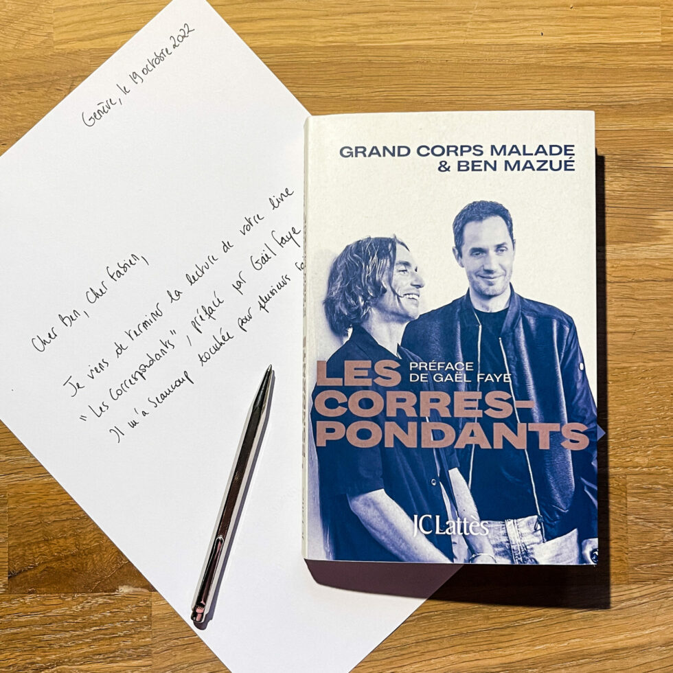 Les correspondants - Grand Corps Malade & Ben Mazué - L'Apostrophée